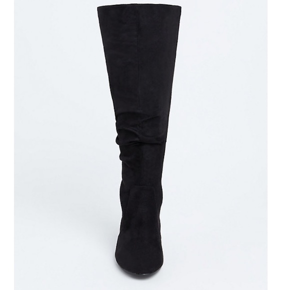 torrid | Shoes | Torrid Black Faux Suede Over The Knee Slouchy Boot | Poshmark